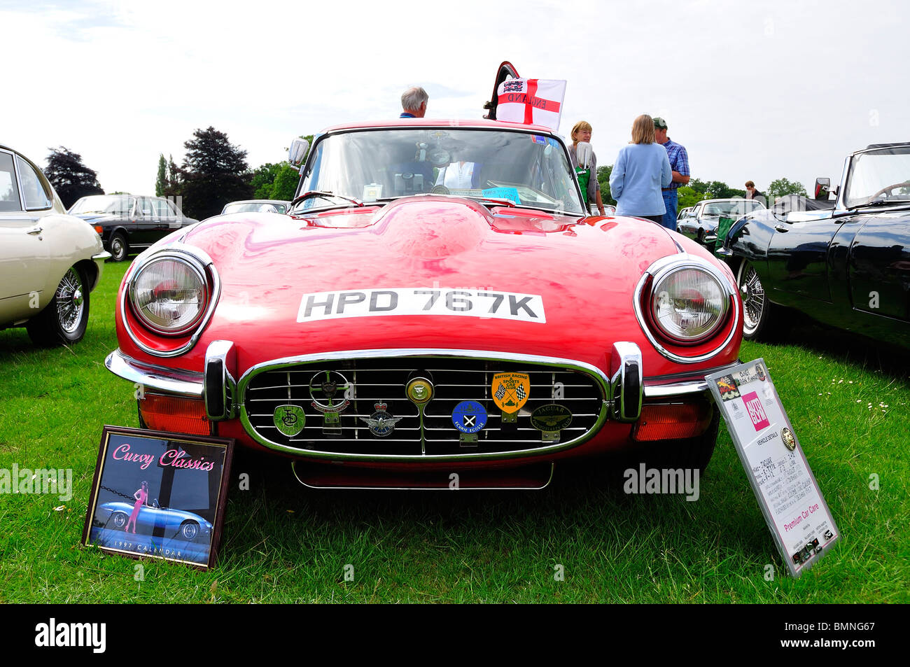 Jaguar E-type at Classic Car Show in Luton 2010 Stock Photo - Alamy