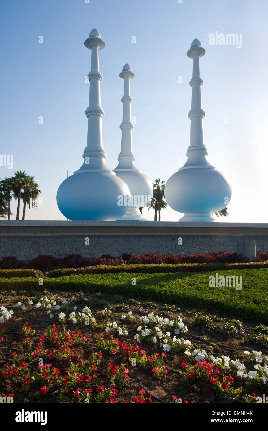 Qatar, Doha Perfume Bottle Monument Stock Photo - Alamy