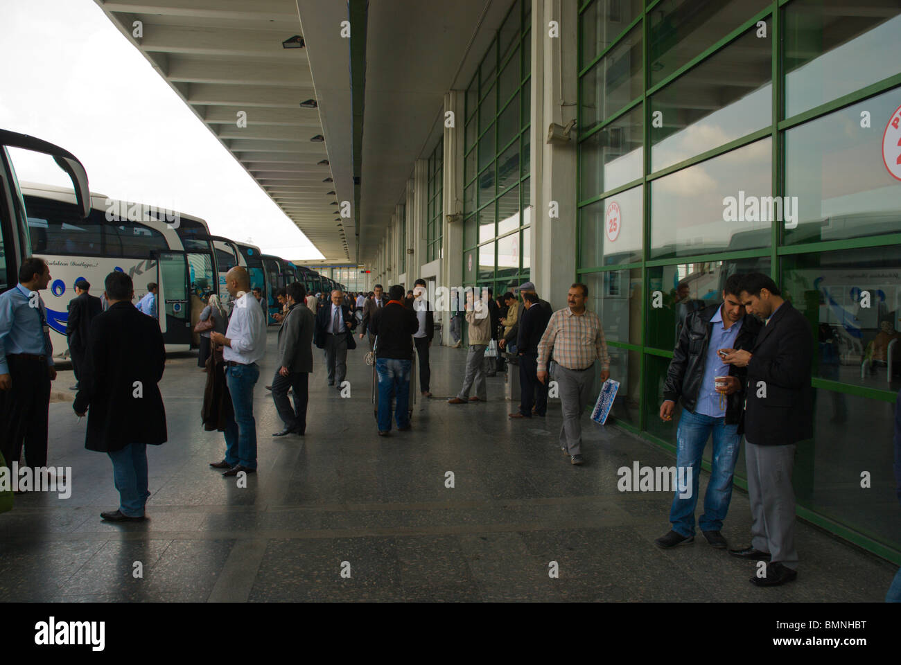Platforms Asti Otogar main bus station Ankara central Anatolia Turkey ...