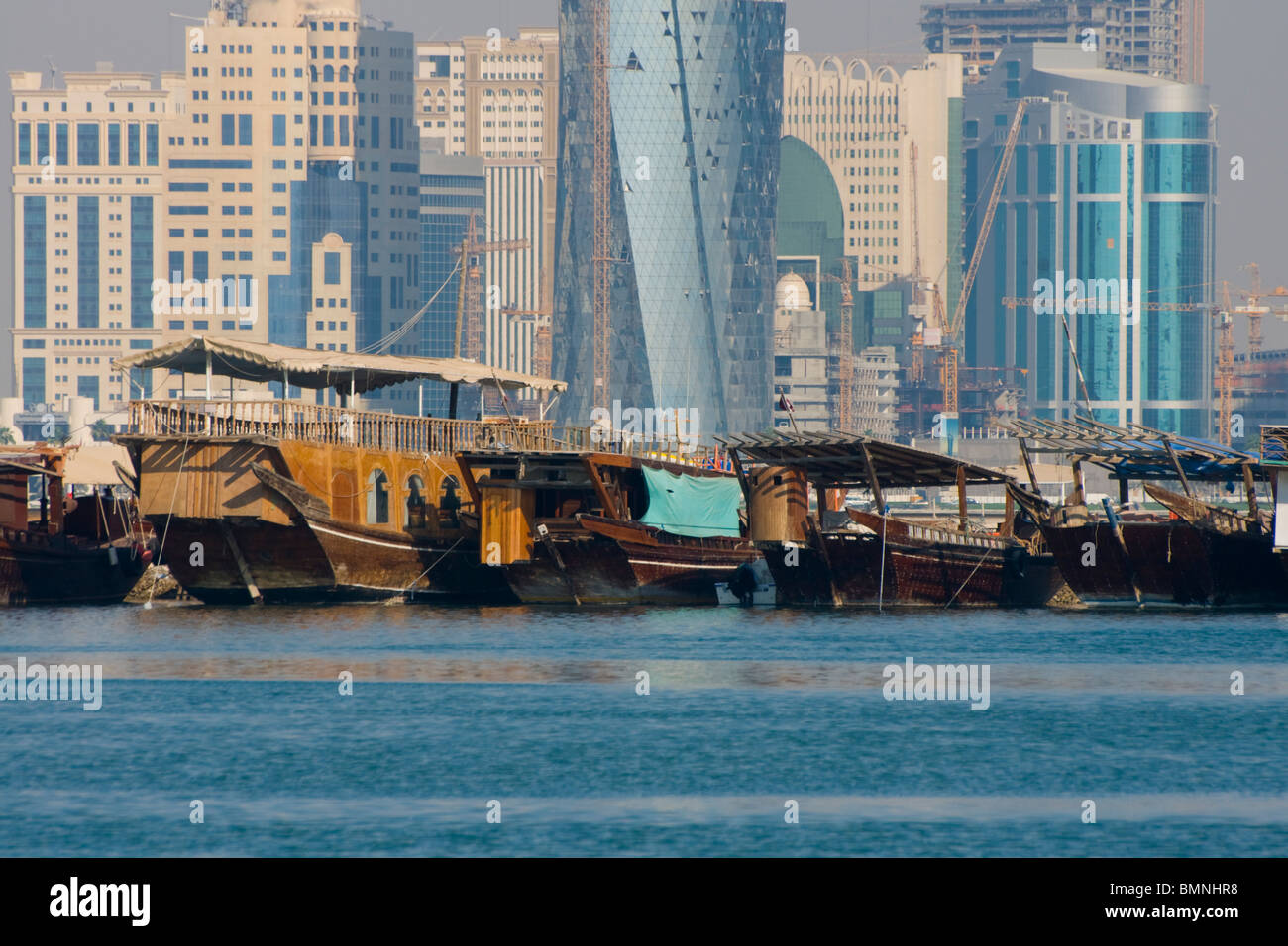 Qatar doha dhow traditional boat hi-res stock photography and images ...