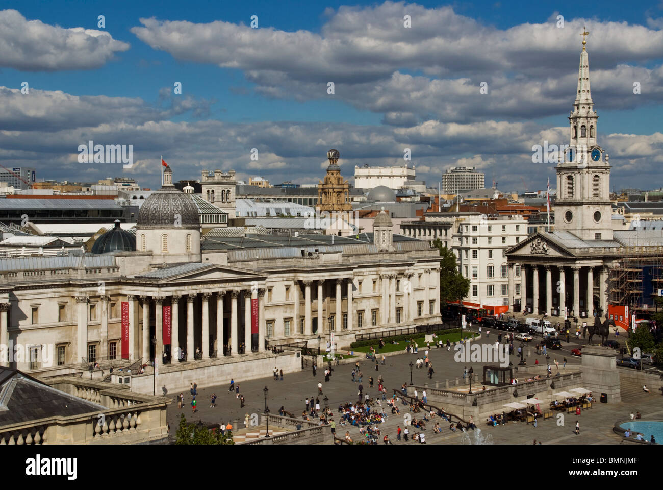 Trafalgar Square & National Gallery Stock Photo - Alamy