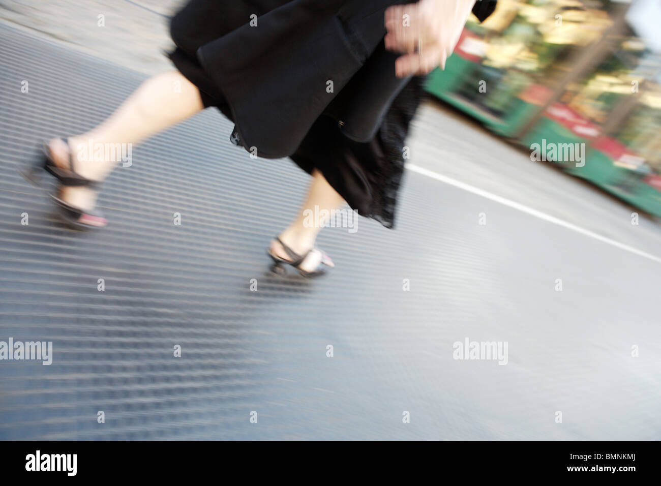 Woman legs feet apart hi-res stock photography and images - Alamy