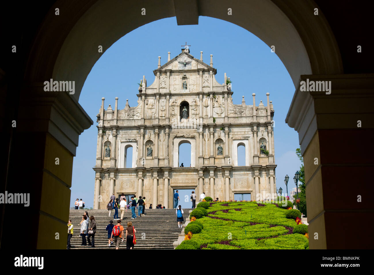 Asia, China, Macau, St Pauls Cathedral Facade Stock Photo - Alamy