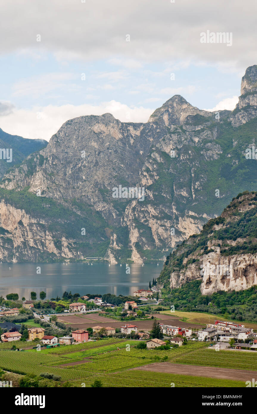 Garda Lake, Italy (village of Nago - Torbole Stock Photo - Alamy