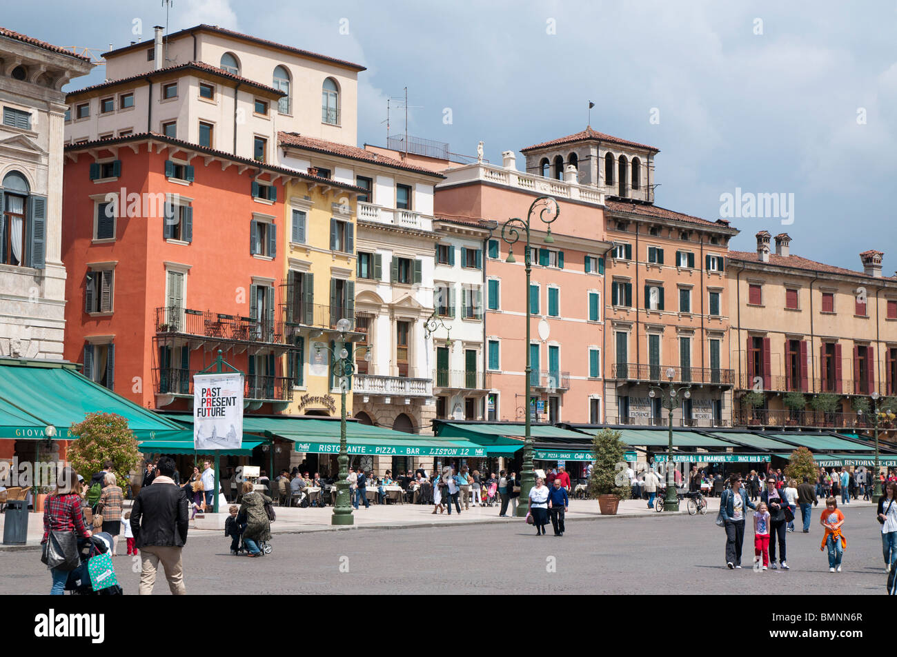 Piazza Bra, Verona, Italy Stock Photo - Alamy