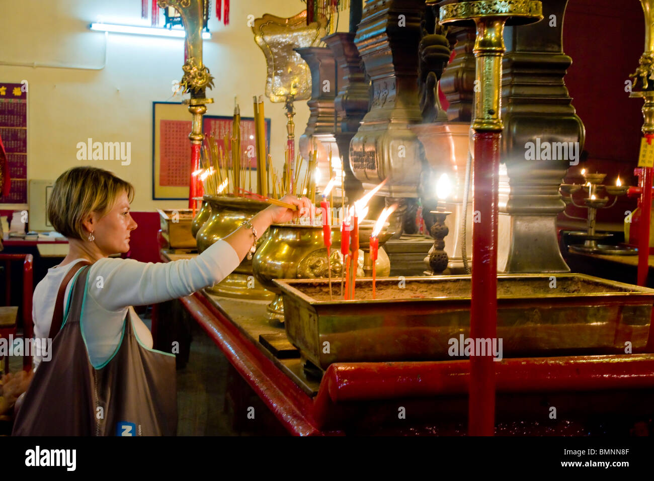 Hong Kong, Man Mo Temple Stock Photo - Alamy