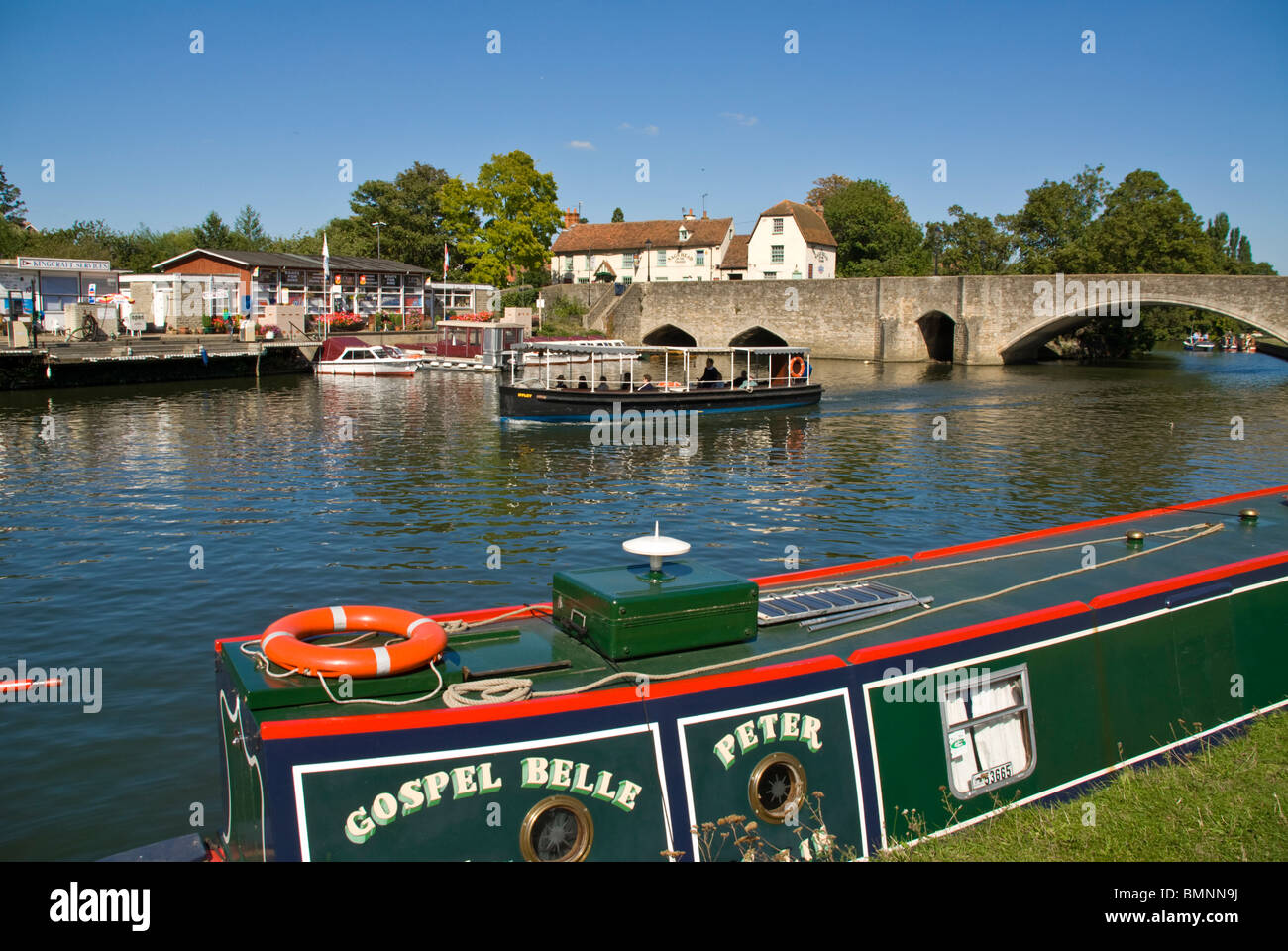 Oxfordshire, Abingdon River Thames Bridge Stock Photo - Alamy