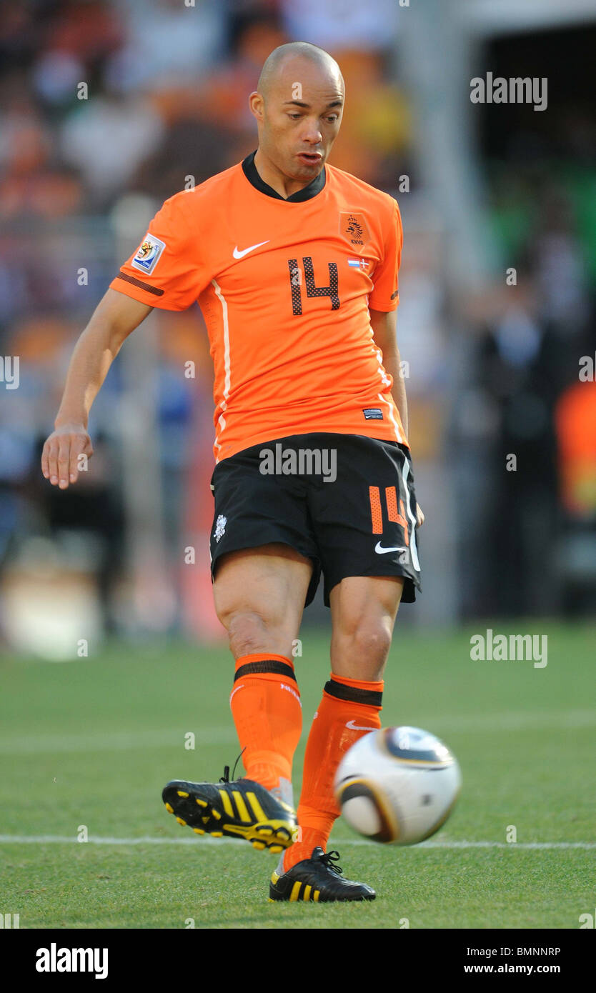 DEMY DE ZEEUW HOLLAND SOCCER CITY SOUTH AFRICA 14 June 2010 Stock Photo ...
