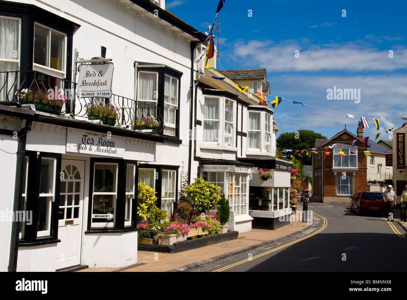 Devon, Teignmouth Town Street Scene Stock Photo - Alamy