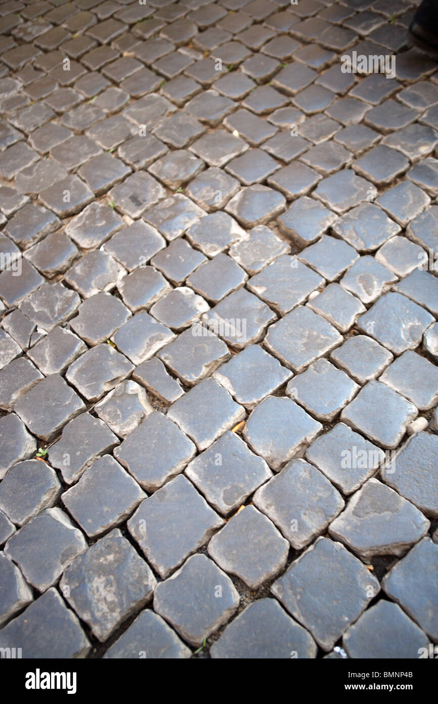 ancient pavement in Rome Italy Stock Photo - Alamy