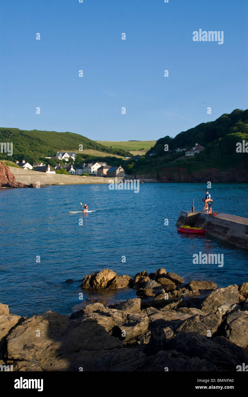 Devon, South Hams, Hope Cove Stock Photo - Alamy