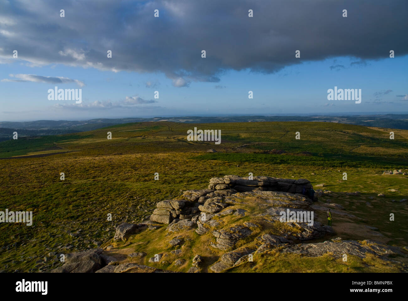 Devon, Dartmoor, View From Haytor Hay Tor Stock Photo - Alamy