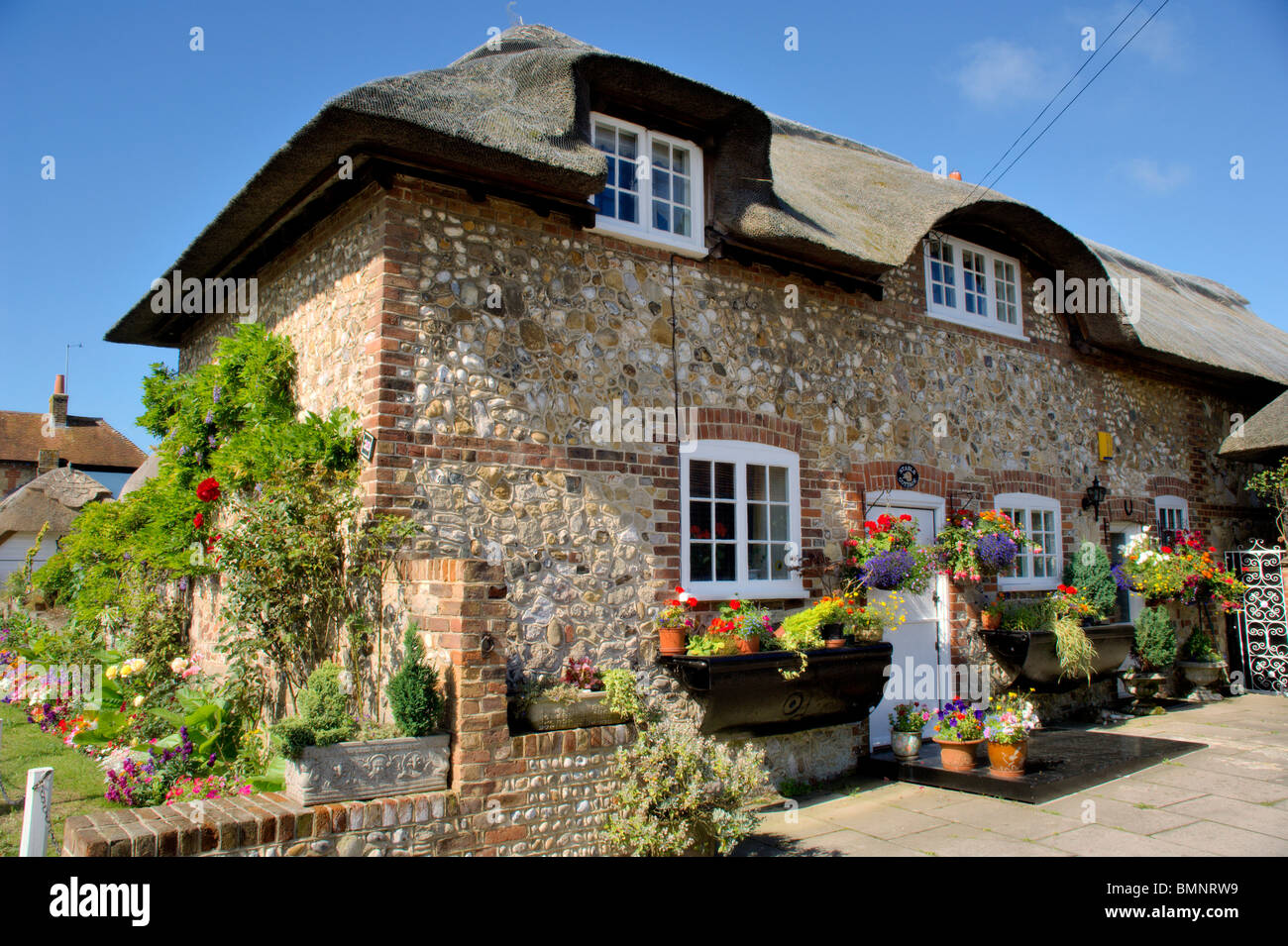 Selsey, Thatched Cottage Stock Photo - Alamy