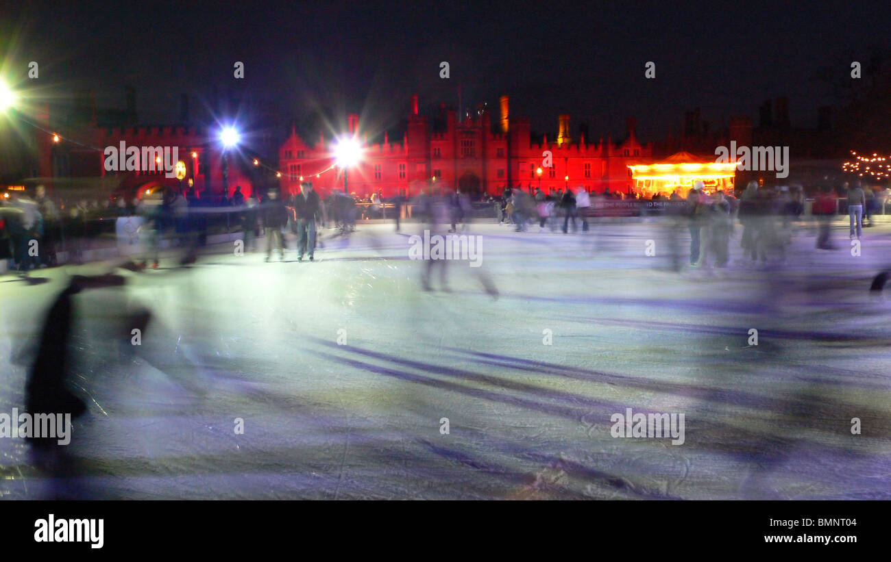 Hampton court palace ice rink hi-res stock photography and images - Alamy