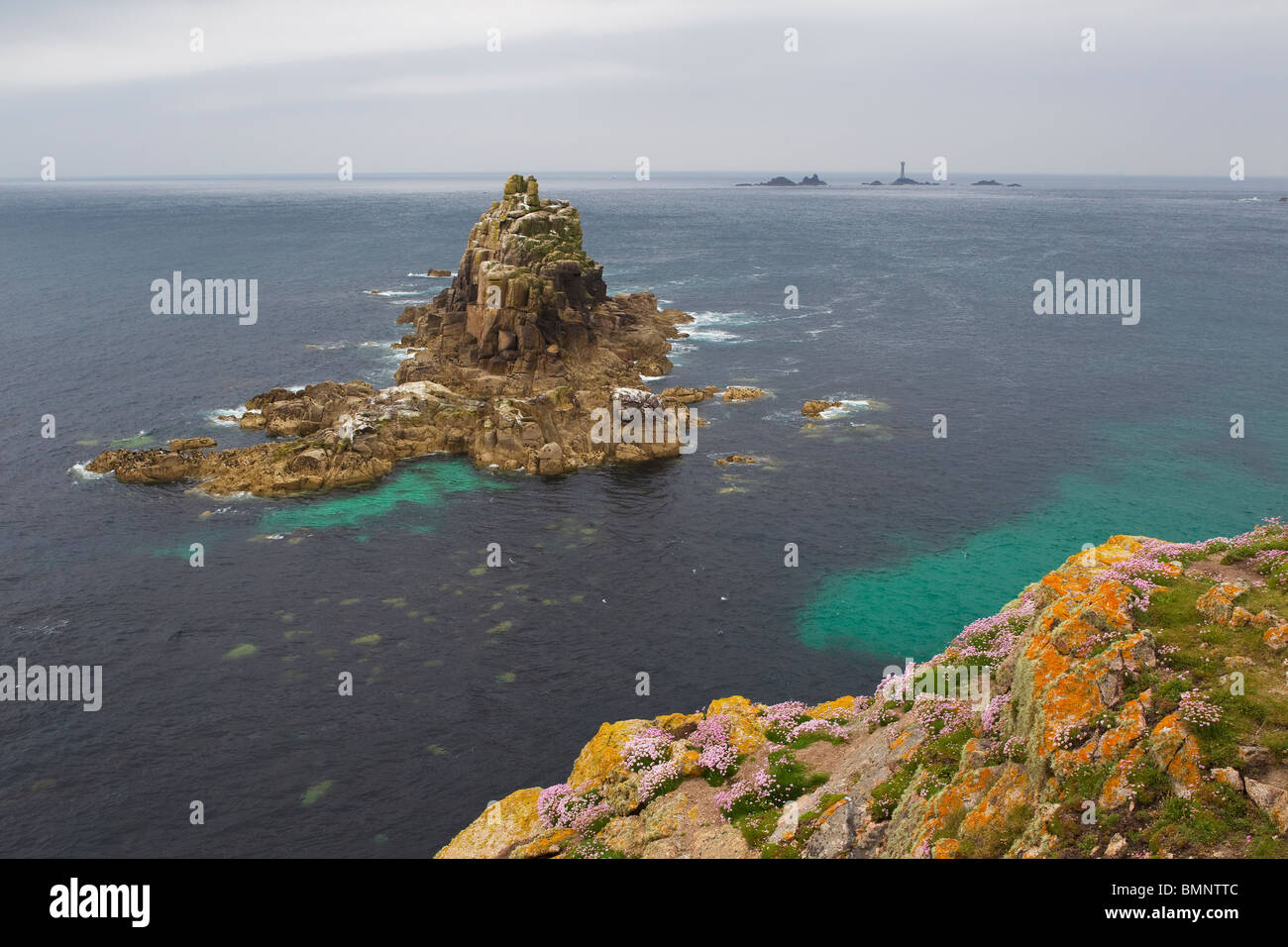 Longships light hi-res stock photography and images - Alamy