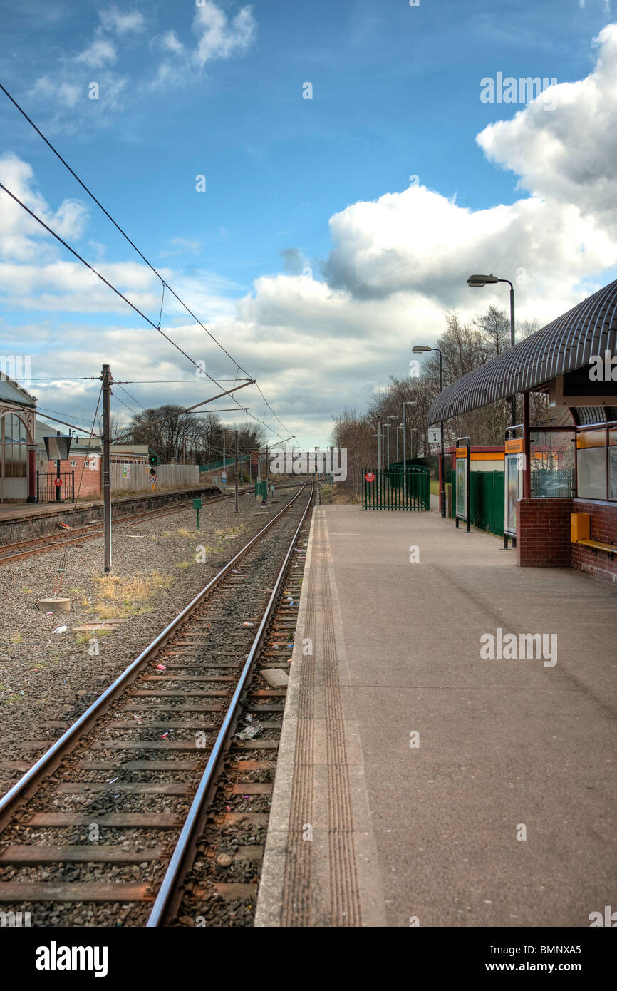 Monkseaton Metro Station Stock Photo - Alamy