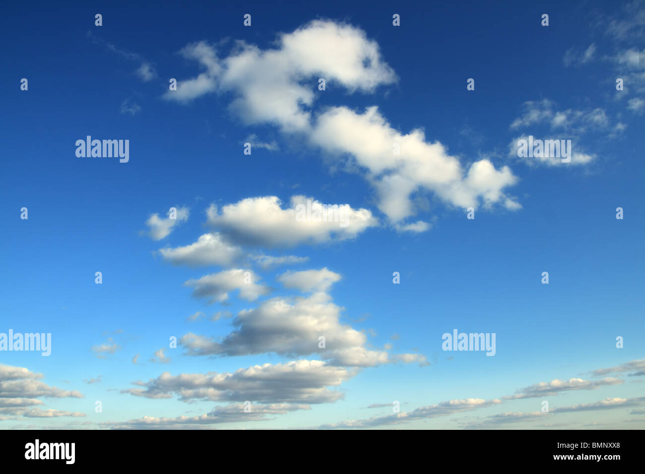 scenic blue sky with few clouds background Stock Photo - Alamy
