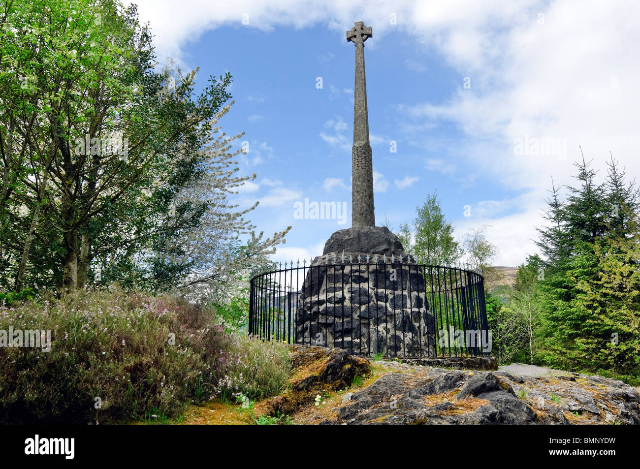 The Massacre Of Glencoe Memorial Fort William Appin Scotland Stock ...