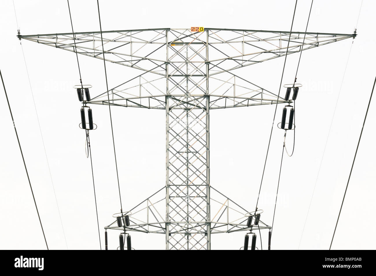 Electric towers with many power lines hi-res stock photography and ...