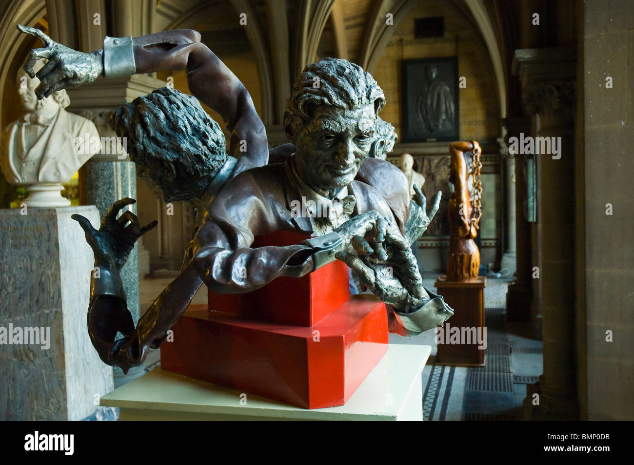 Sculpture of Sir John Barbirolli in the Sculpture Hall, Manchester Town ...