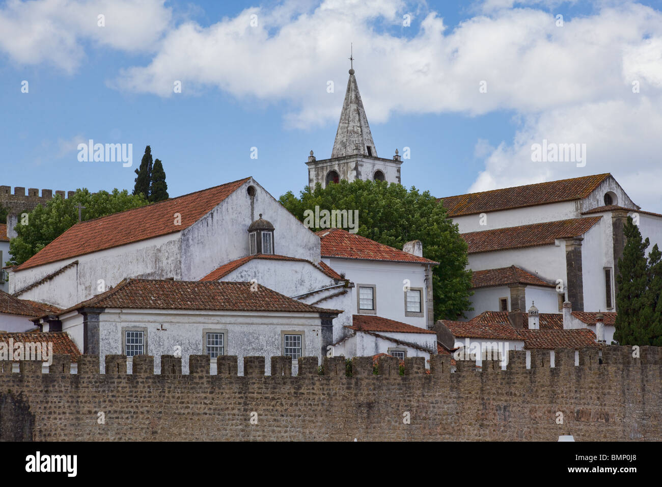 Houses and fortified church hi-res stock photography and images - Alamy