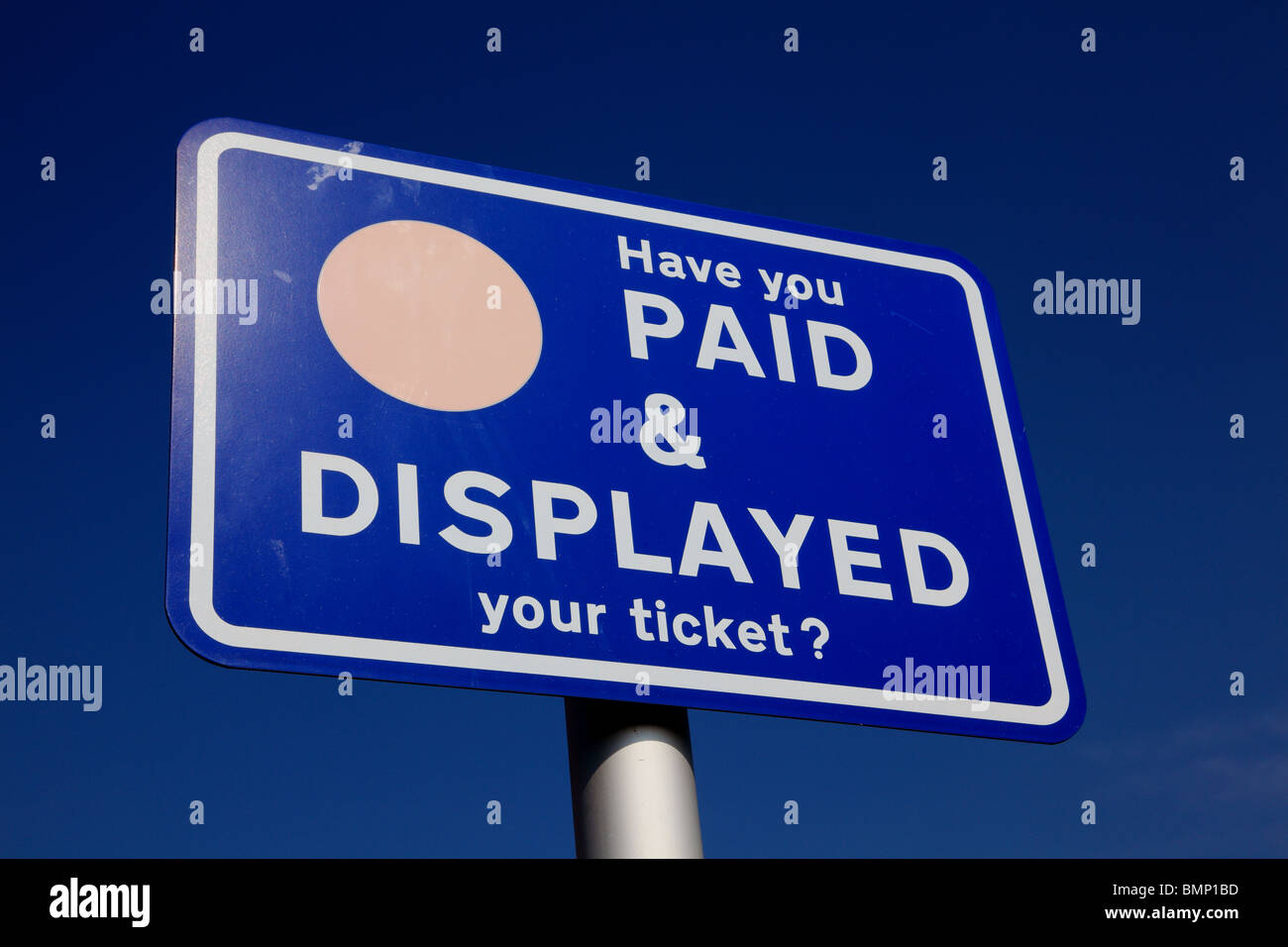 Have you paid and displayed sign hi-res stock photography and images ...