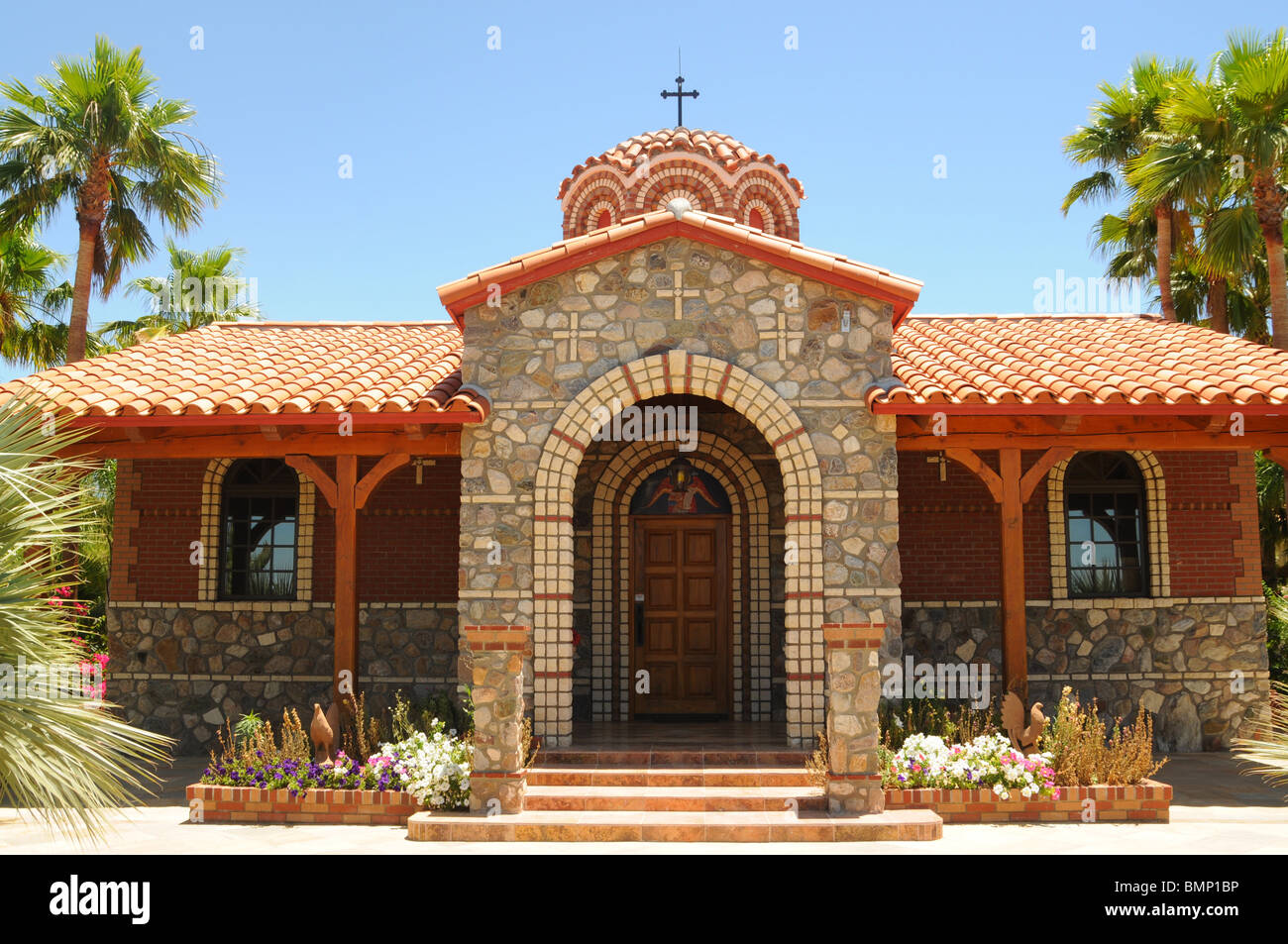 Greek Orthodox church St. Elijah at St. Anthony's Monastery in Arizona ...