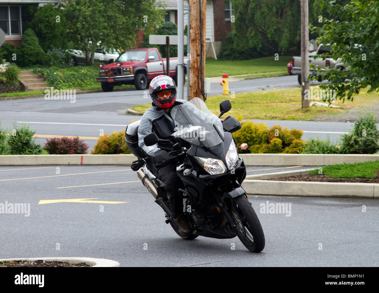 Motorcycle with rider hi-res stock photography and images - Alamy