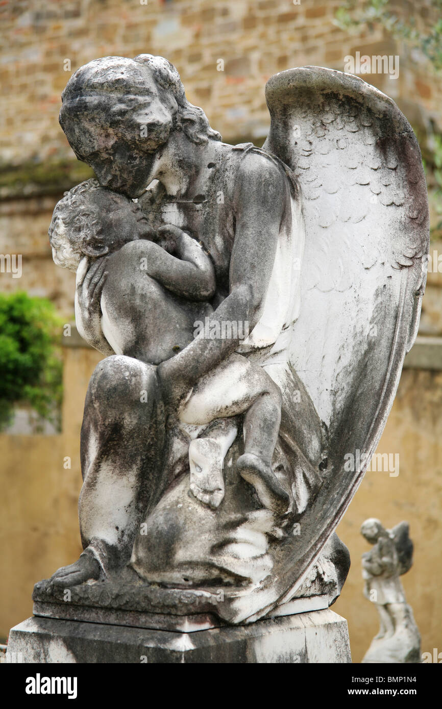 Crying Baby Angel Statue