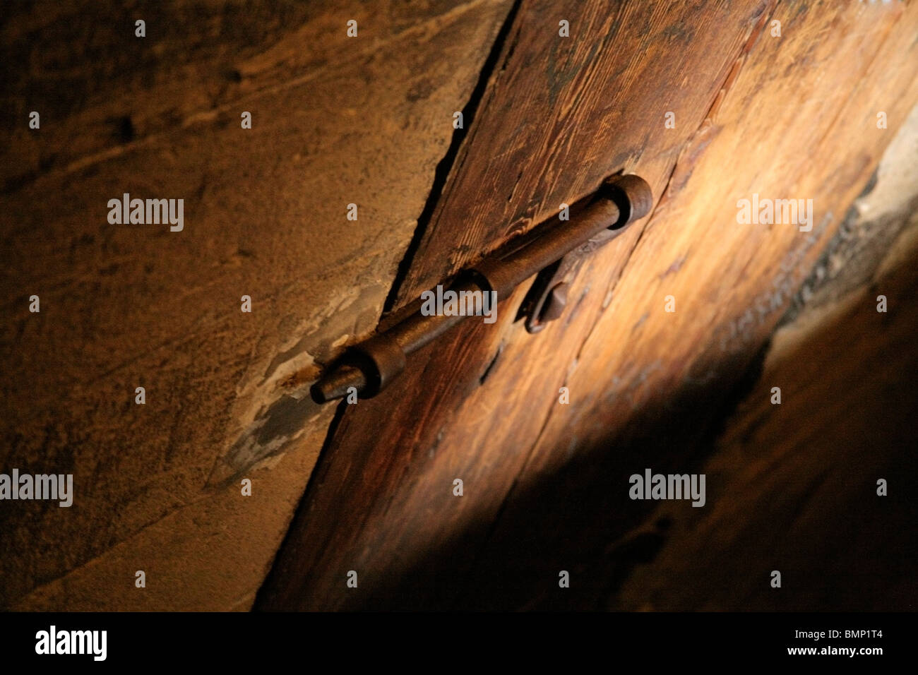 Rustic Door Latch Stock Photo - Alamy