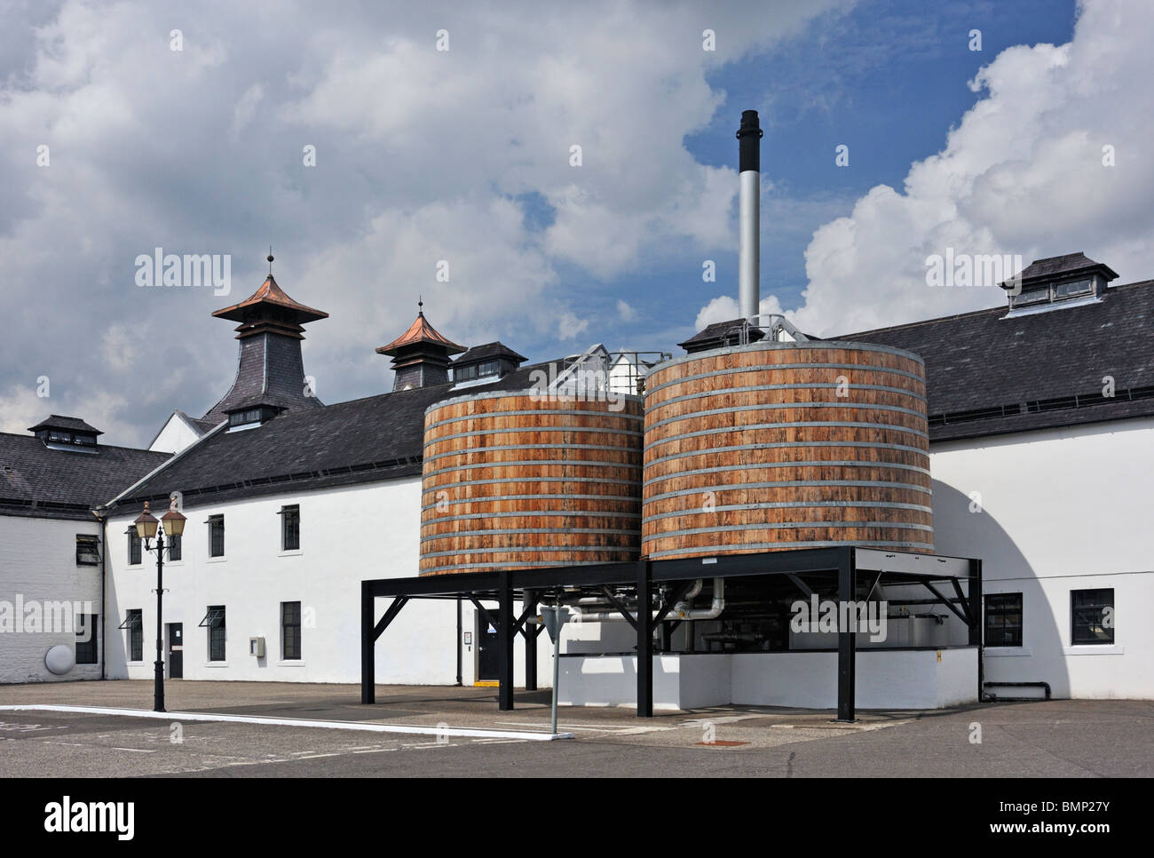 Wooden worm condensers. Dalwhinnie Whisky Distillery, Dalwhinnie ...