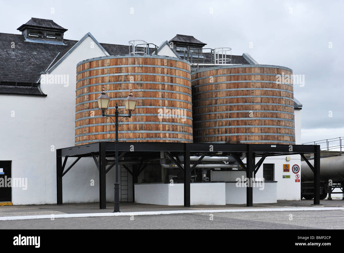 Wooden worm condensers. Dalwhinnie Whisky Distillery, Dalwhinnie ...