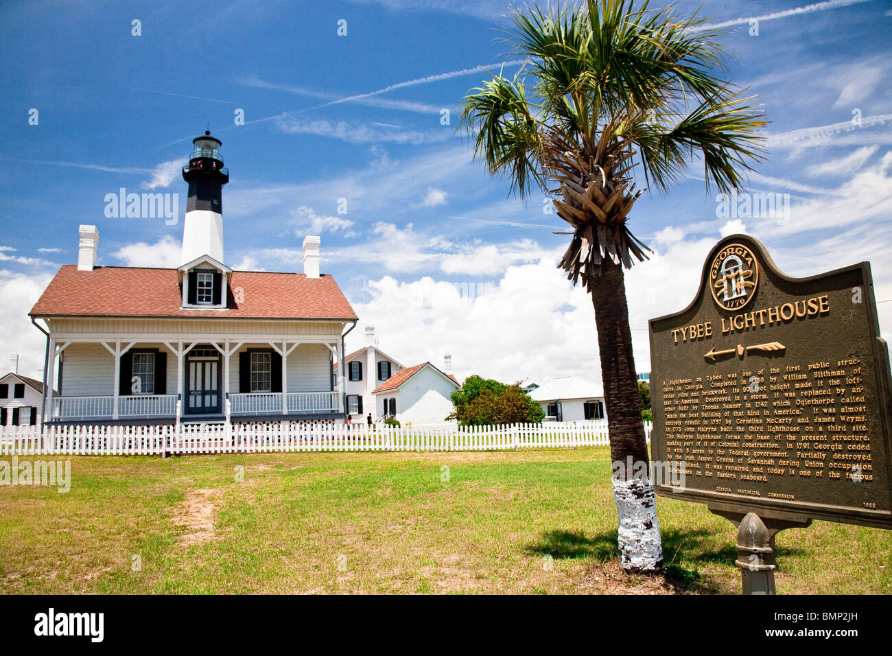 Tybee Island Lighthouse, Savannah GA Stock Photo - Alamy