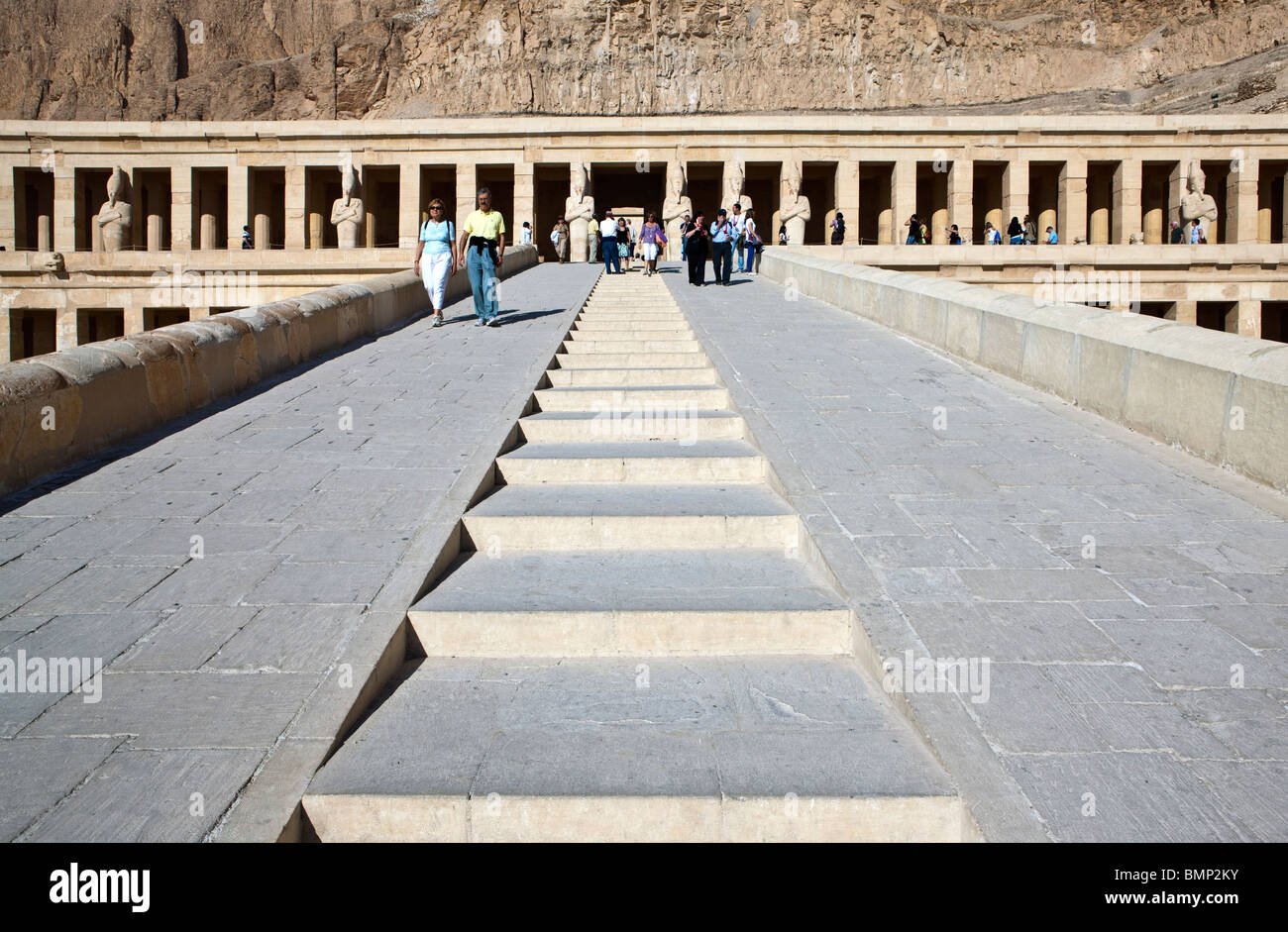 Egypt, Qurna area, the Al Deir Al Bahari temple Stock Photo - Alamy