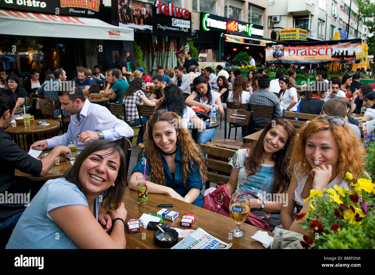 Ankara Kizilay Turkey Turkish Students Bar Pub Cafe Stock Photo - Alamy