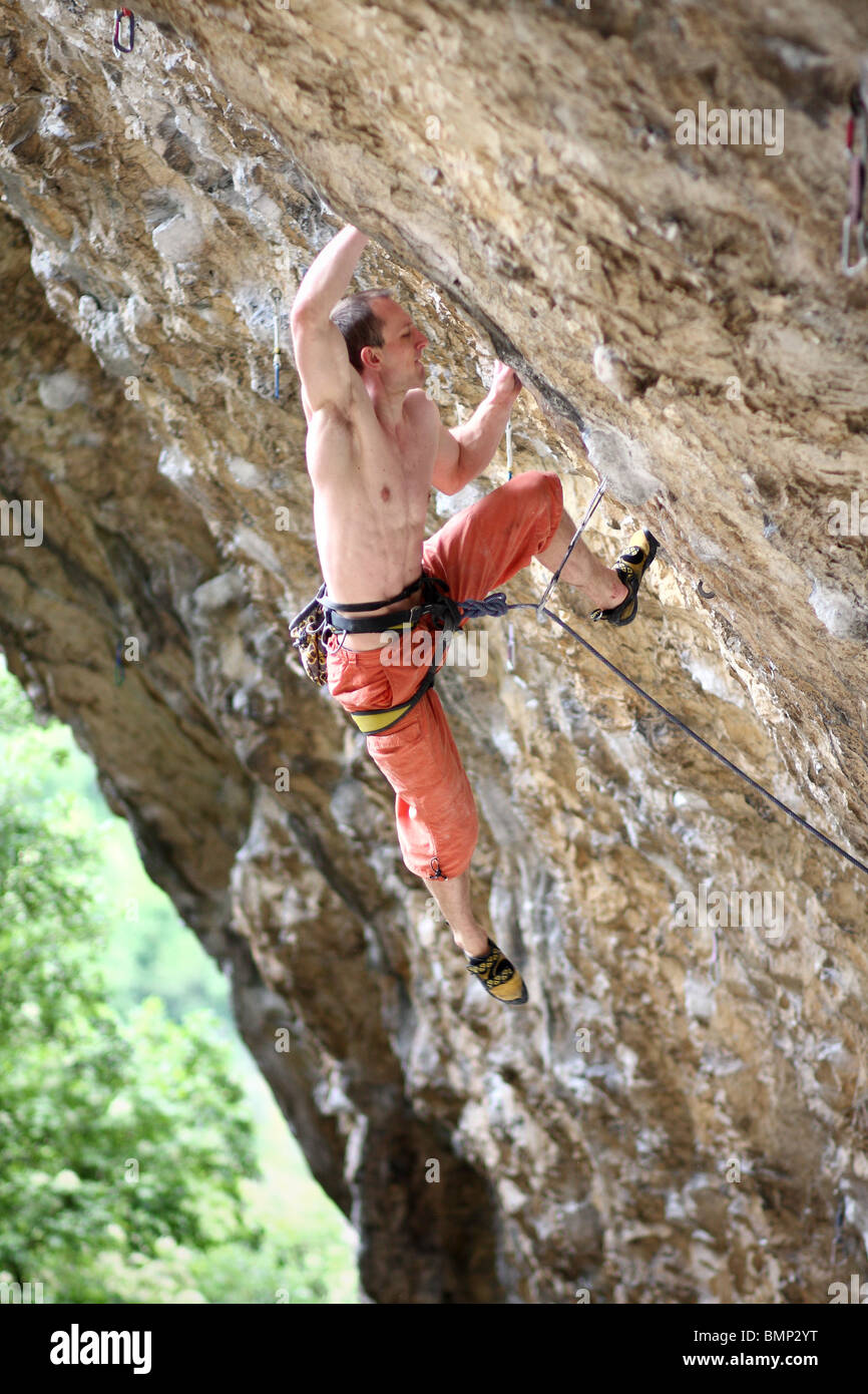Climbing in Osp, Slovenia Stock Photo - Alamy