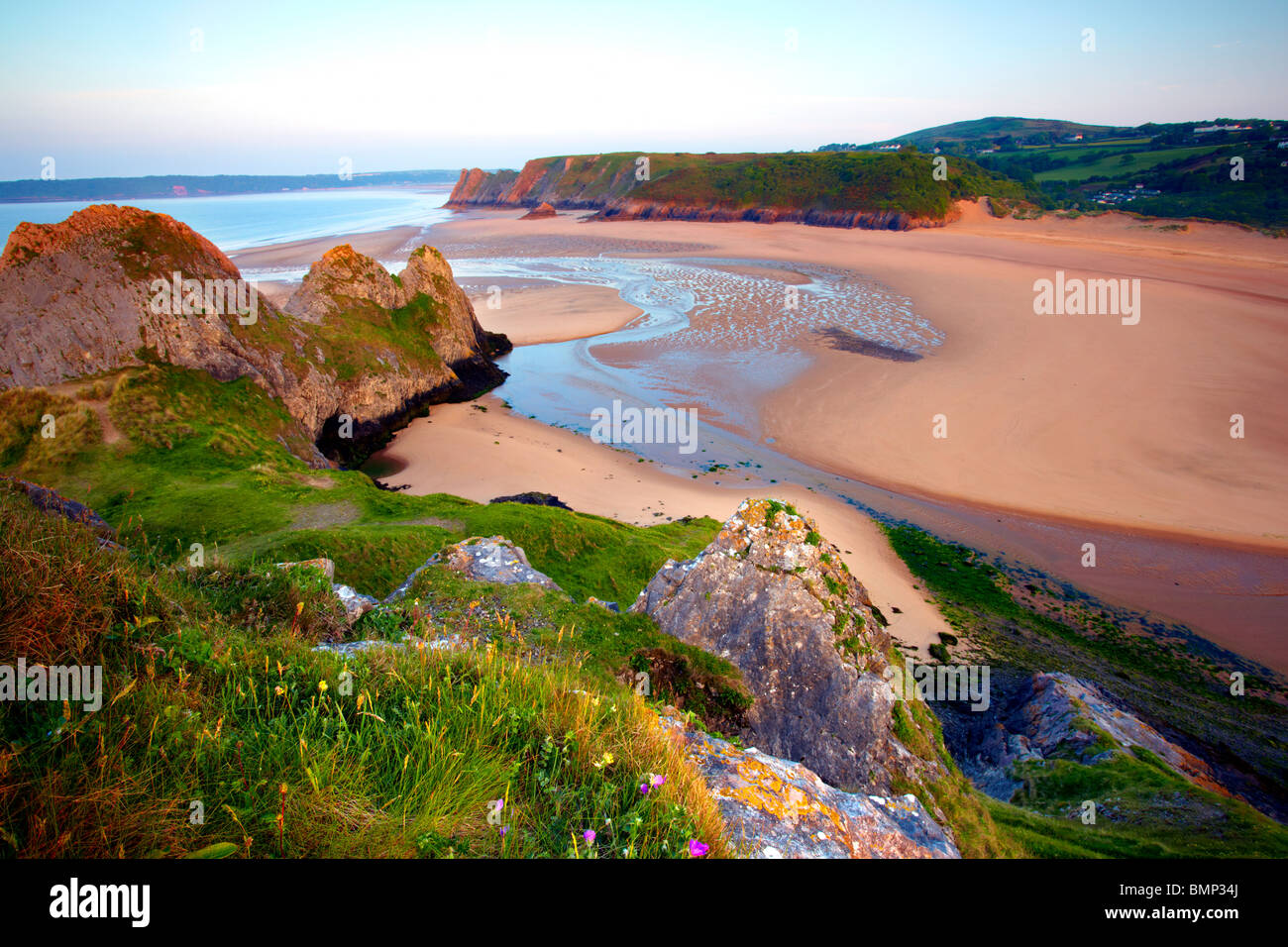 Pobbles beach gower peninsula hi-res stock photography and images - Alamy