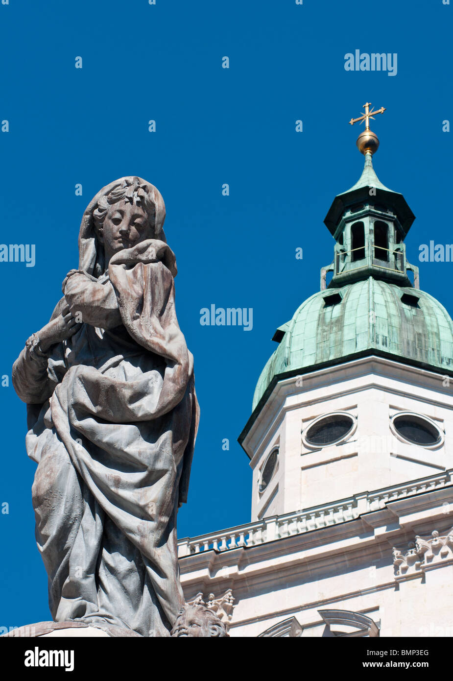 Statue of the Virgin Mary created by Wolfgang and Johann Baptist ...