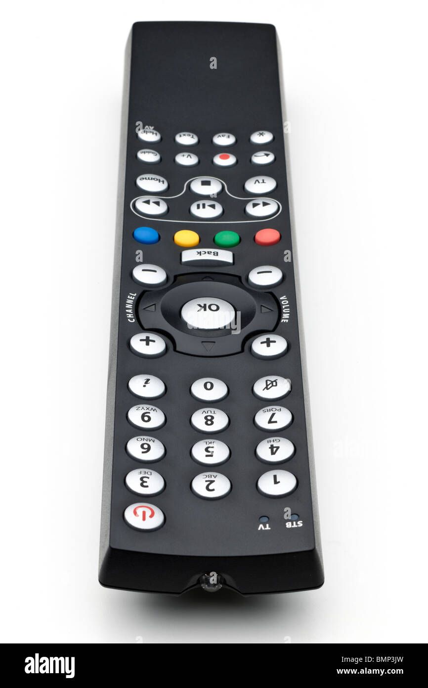 Black remote control Stock Photo - Alamy