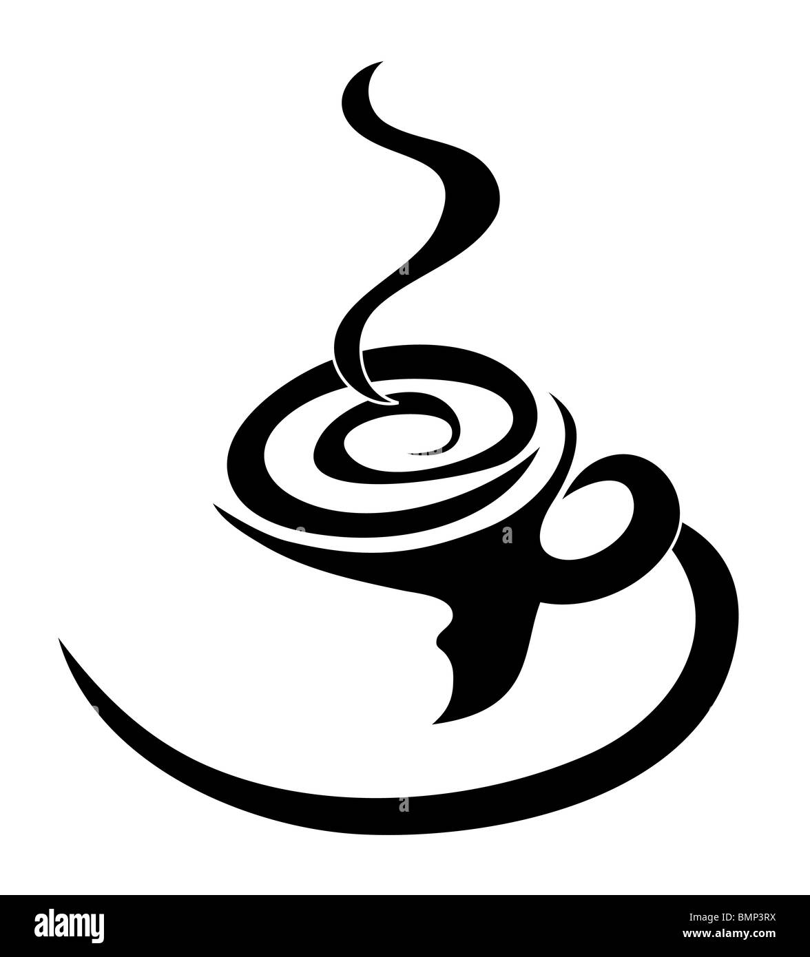 Cappuccino coffee artistic chocolate pattern hi-res stock photography ...