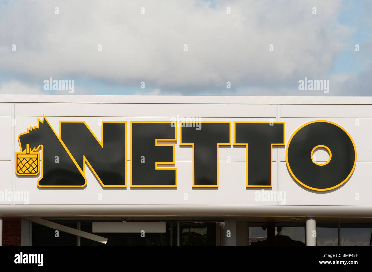 Netto Supermarket Sign Bought by Asda Merger Stock Photo - Alamy