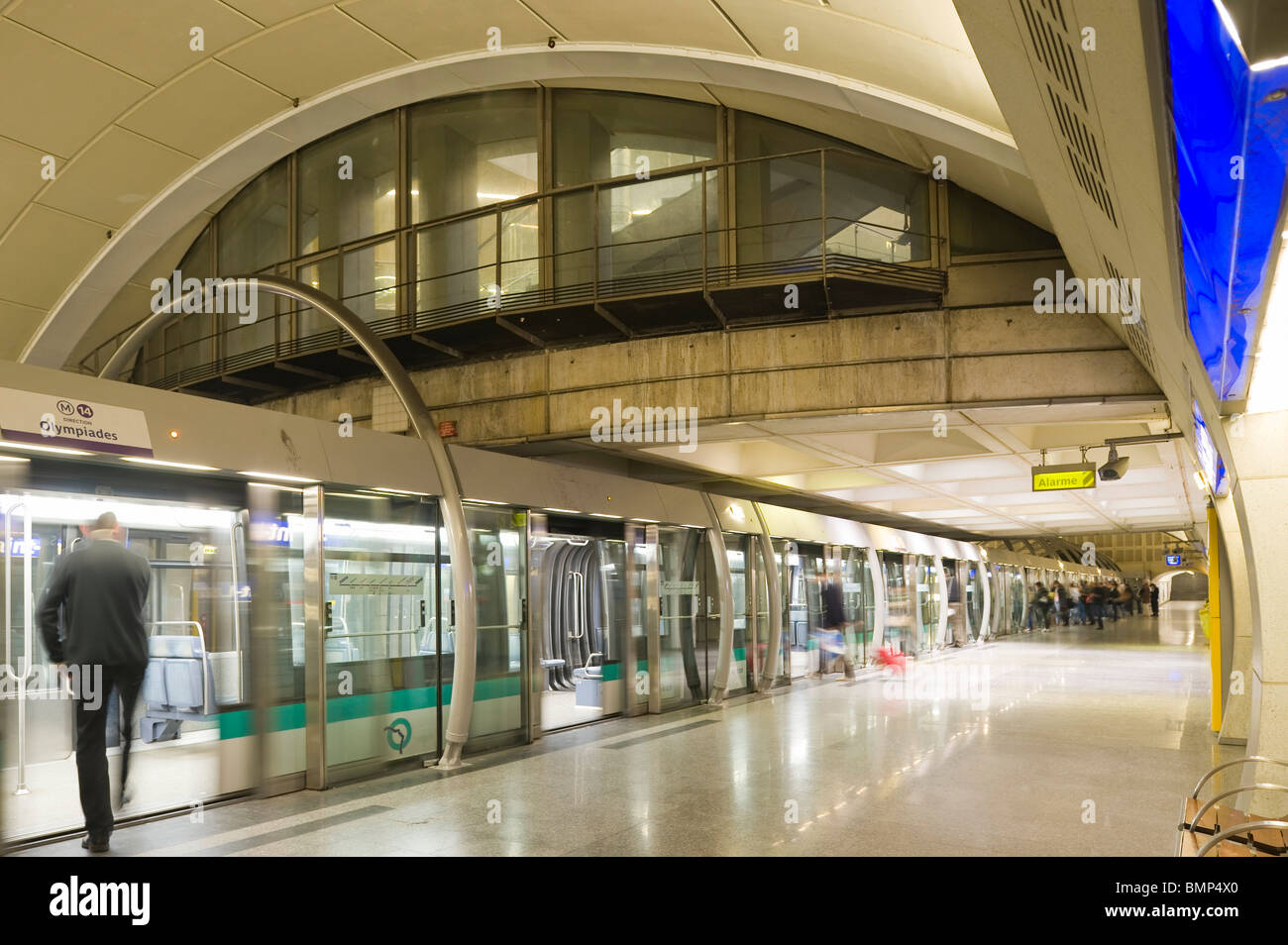 Paris, Metro M14 Stock Photo - Alamy