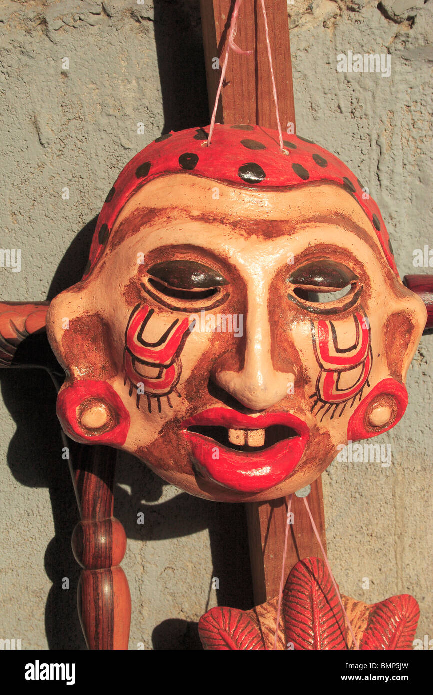 Face mask ; Roatan island ; country Honduras Stock Photo - Alamy