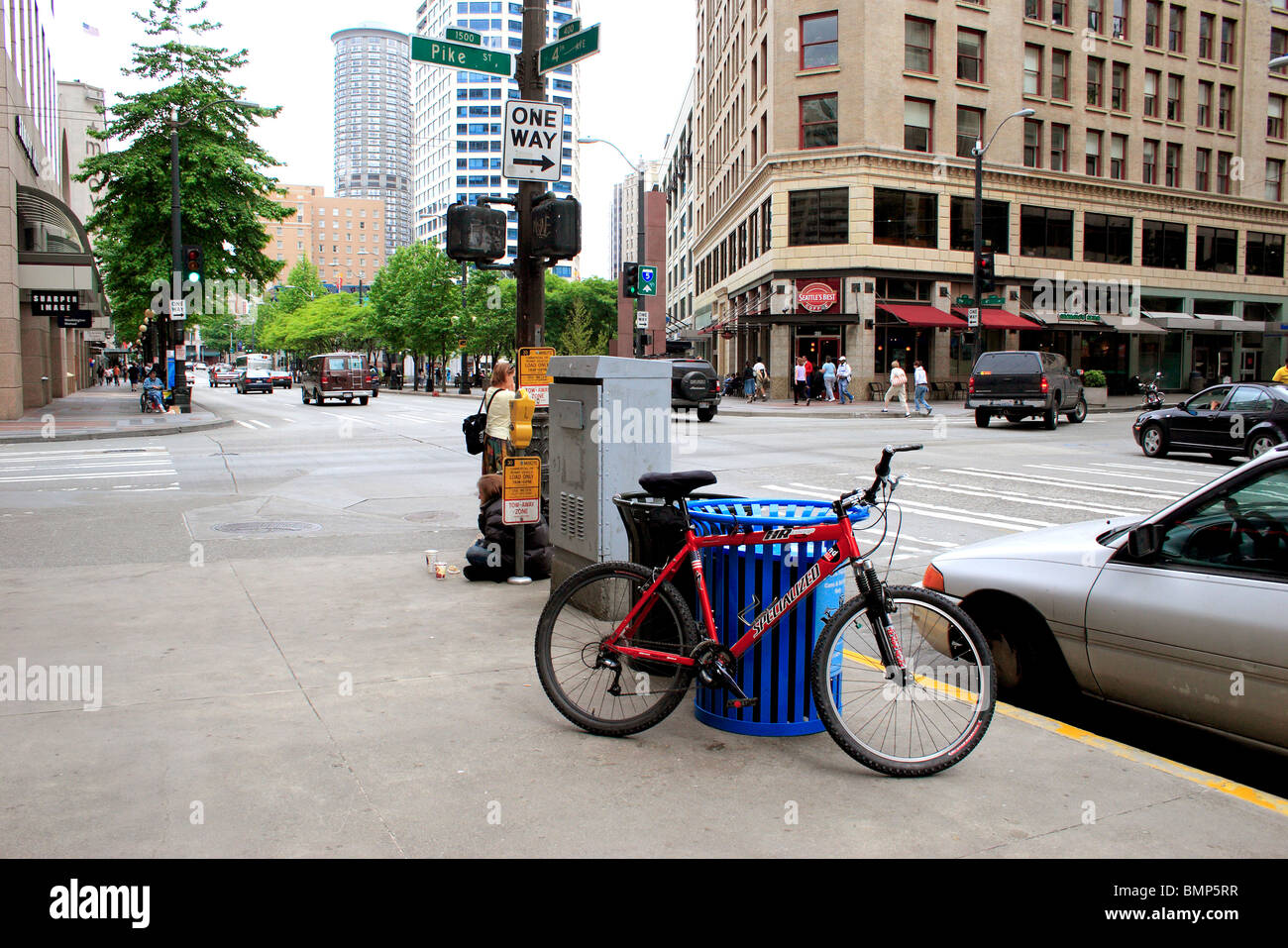Bicycle ; Seattle ; Washington ; U.S.A. United States of America Stock ...