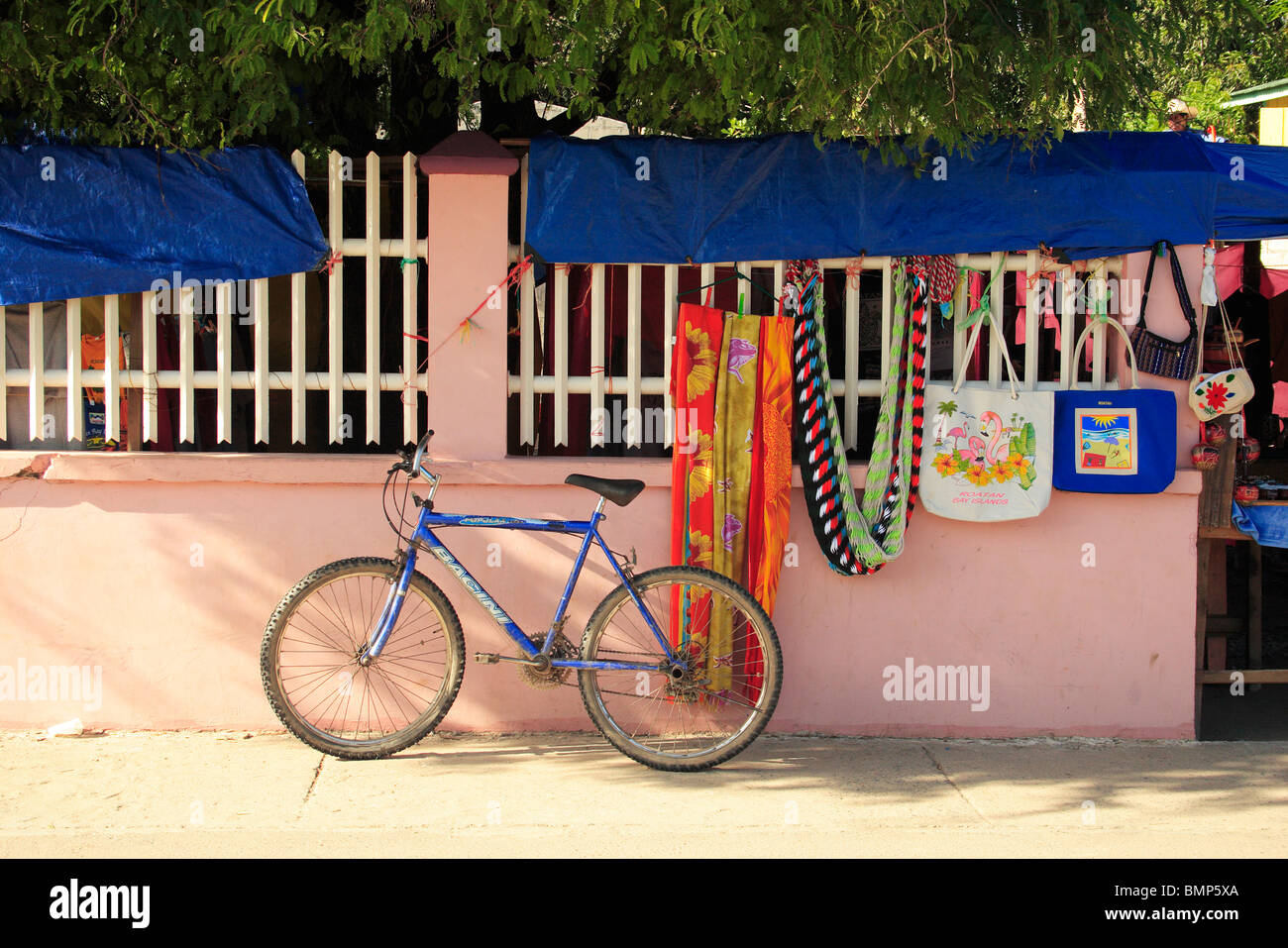 Bicycle ; Roatan island; country Honduras Stock Photo - Alamy