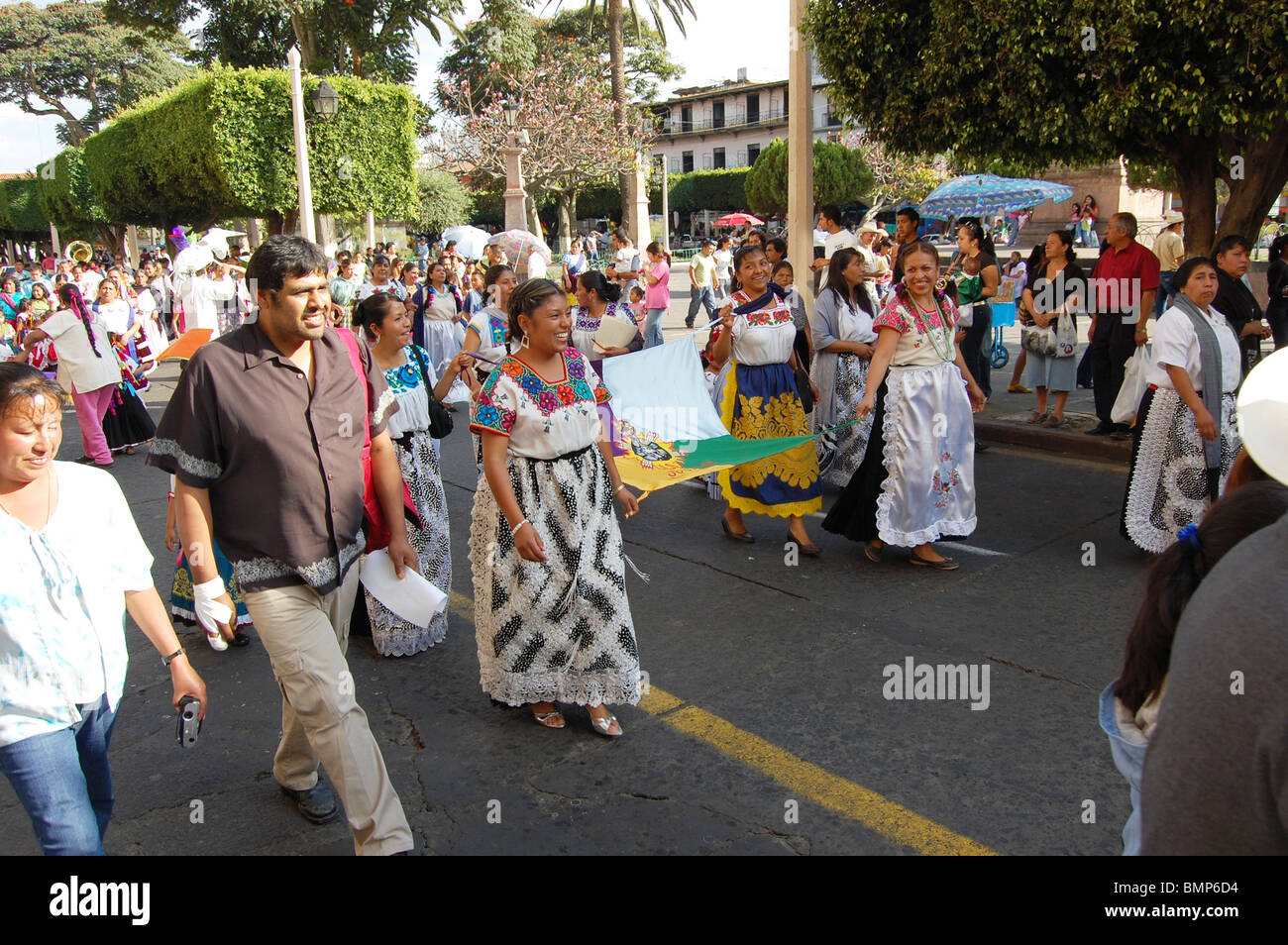 Purepecha indians during their new year celebration in Uruapan ...