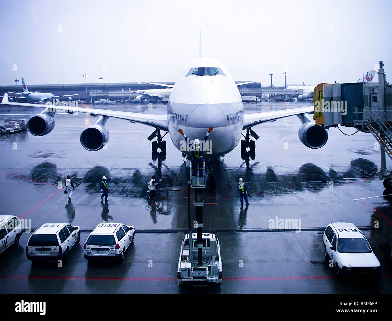 Airliner on the tarmac Stock Photo - Alamy