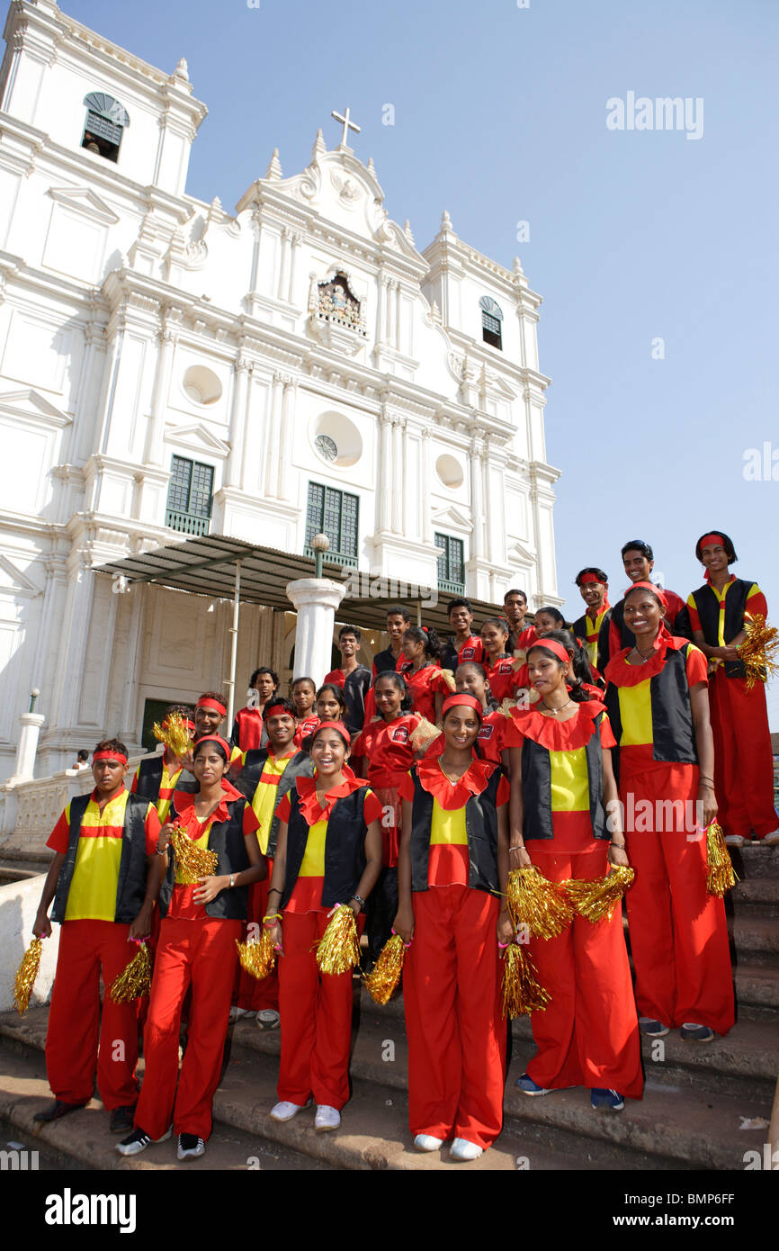 Carnival at holy spirit church ; Margaon ; Goa ; India Stock Photo - Alamy