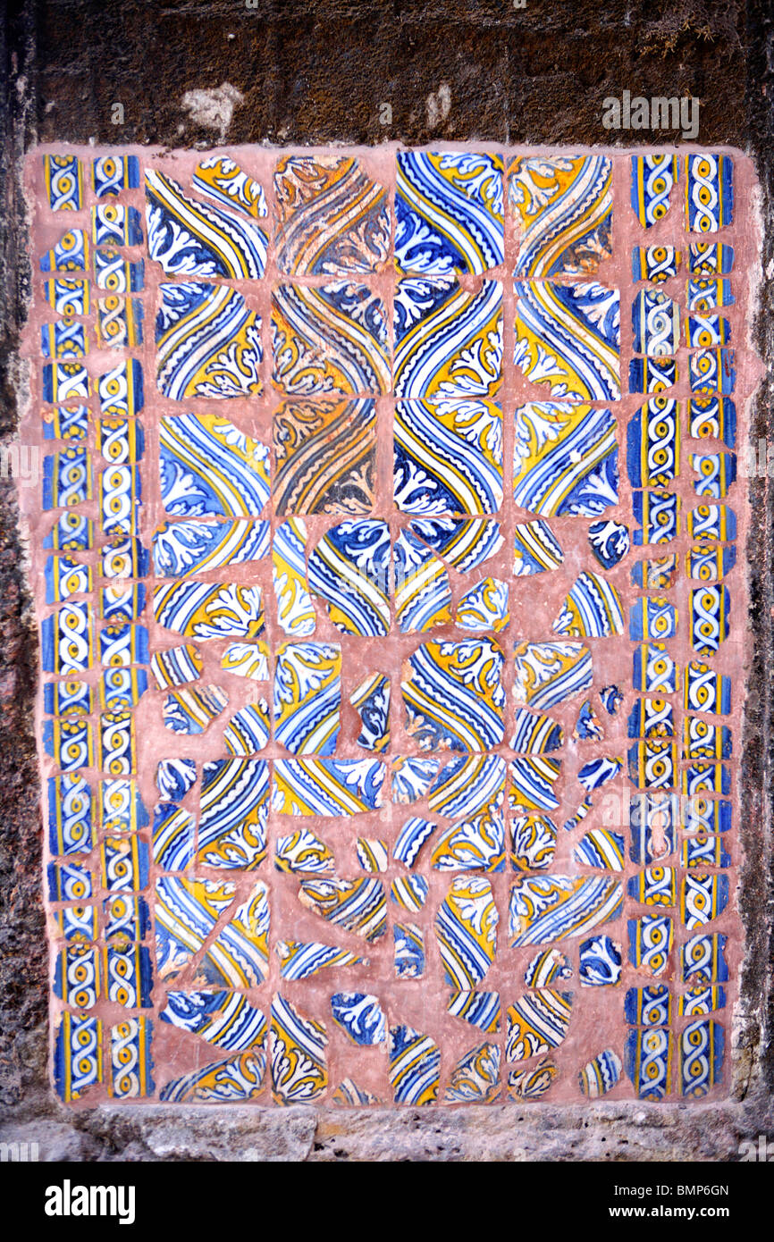 Azulejos type of tinglazed ; Ceramic tiles used in the church of St ...