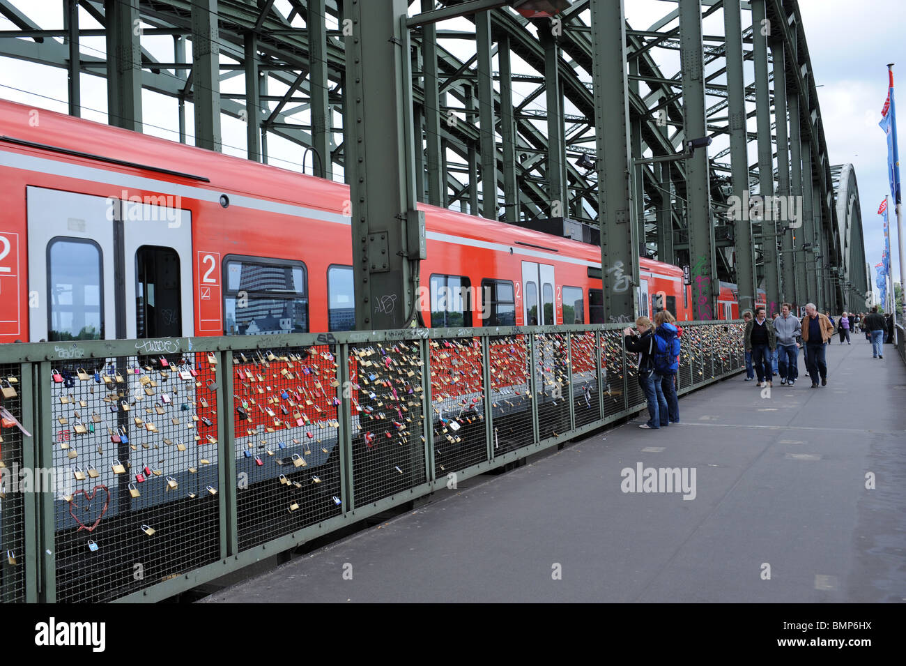 Love locks on the Hohenzollern Bridge in Cologne, Germany Koln ...